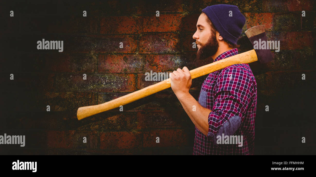 Axe on the shoulder hi-res stock photography and images - Alamy
