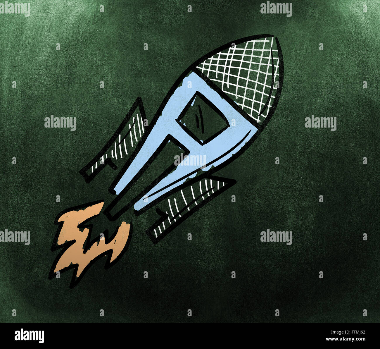 Composite image of rocket Stock Photo - Alamy