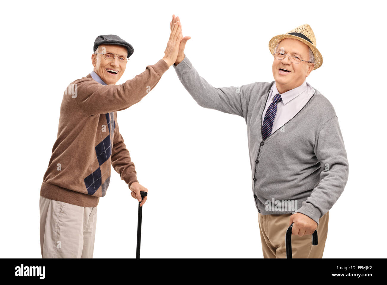Two old people talking to each other Cut Out Stock Images & Pictures ...