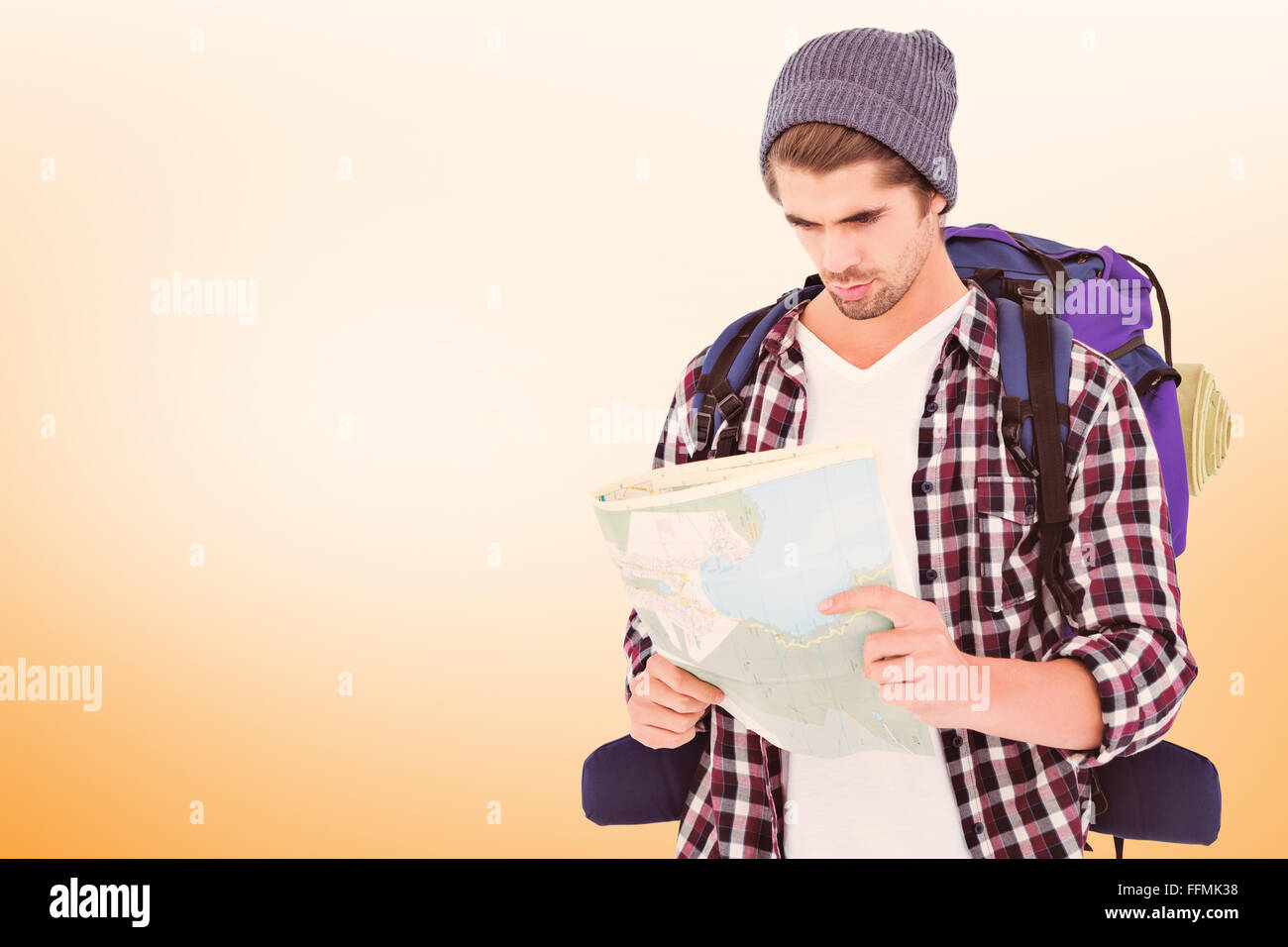 Man looking at map hi-res stock photography and images - Alamy
