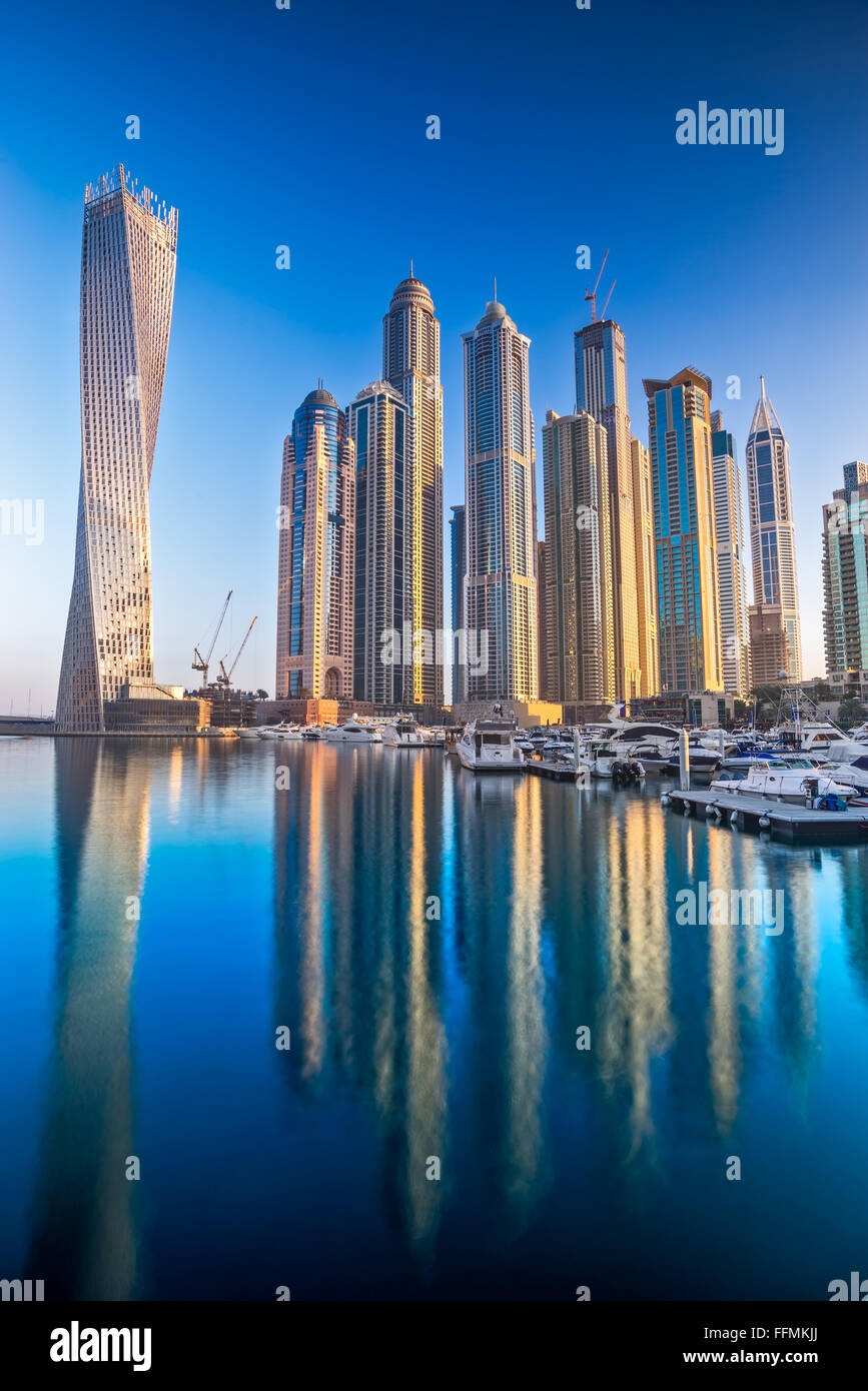 Skyscrapers in Dubai Marina. UAE Stock Photo - Alamy
