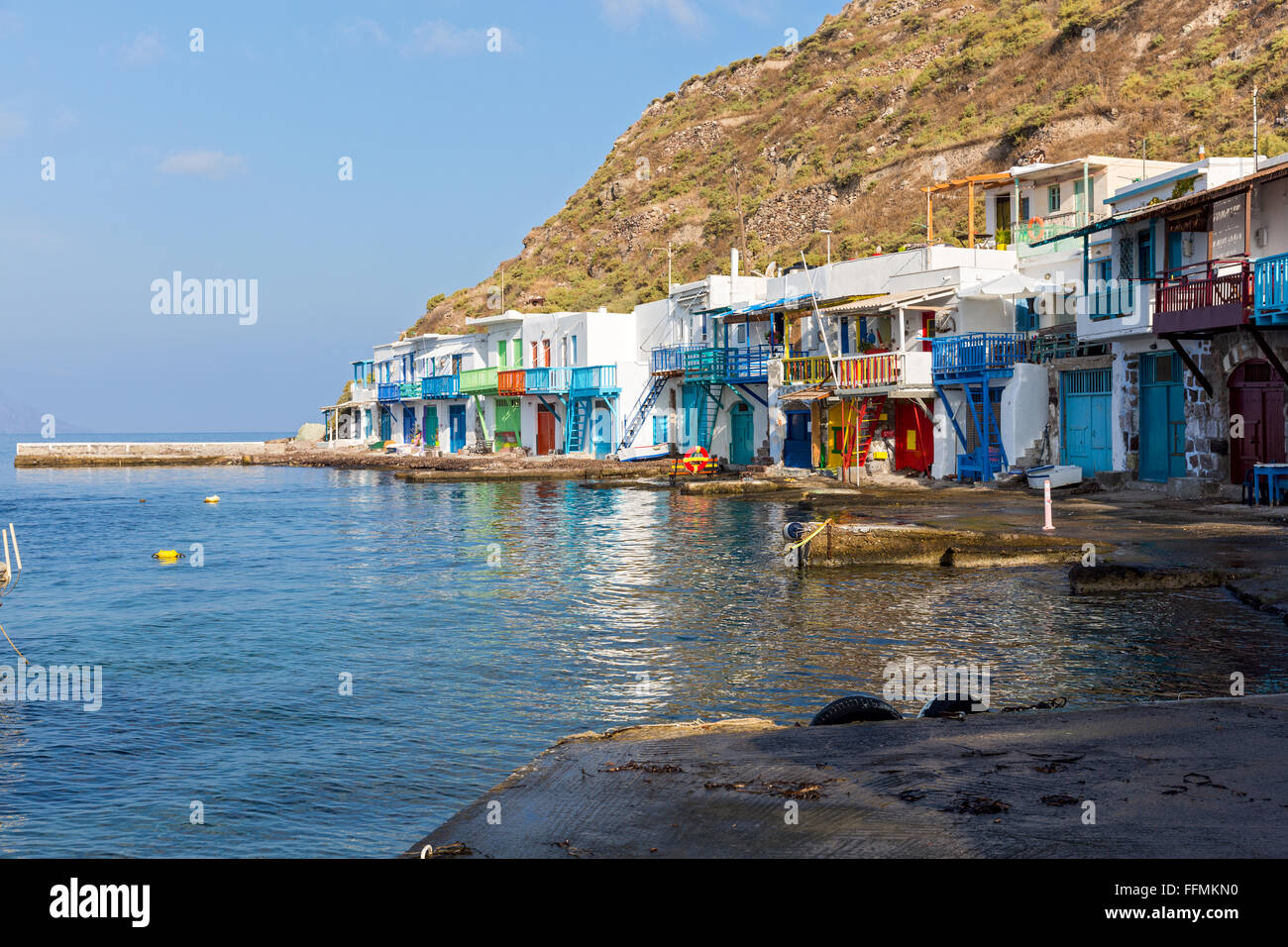 Small fishing village with colourful houses by the sea Stock Photo - Alamy