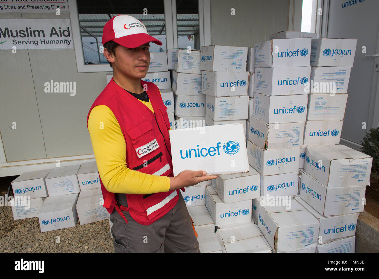 Hygiene kits distribution by UNICEF in Ashdi refugee camp in Northern ...