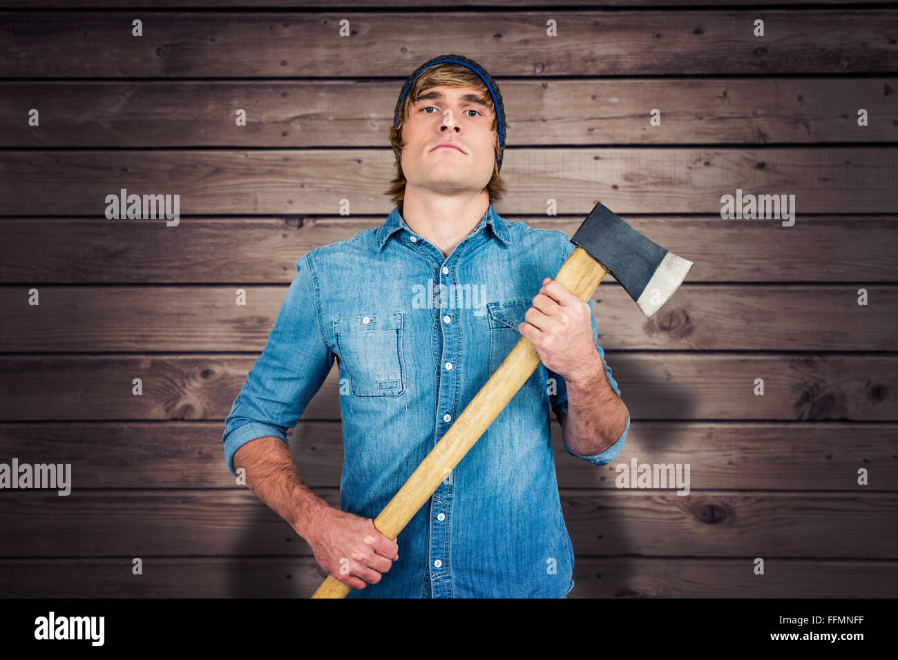 Man posing with axe hi-res stock photography and images - Alamy