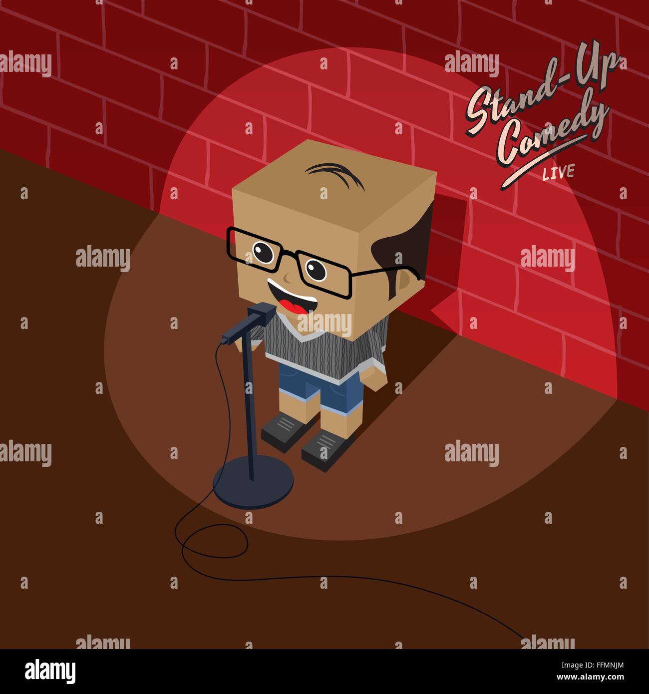 stand up comedy theme Stock Vector Image & Art - Alamy
