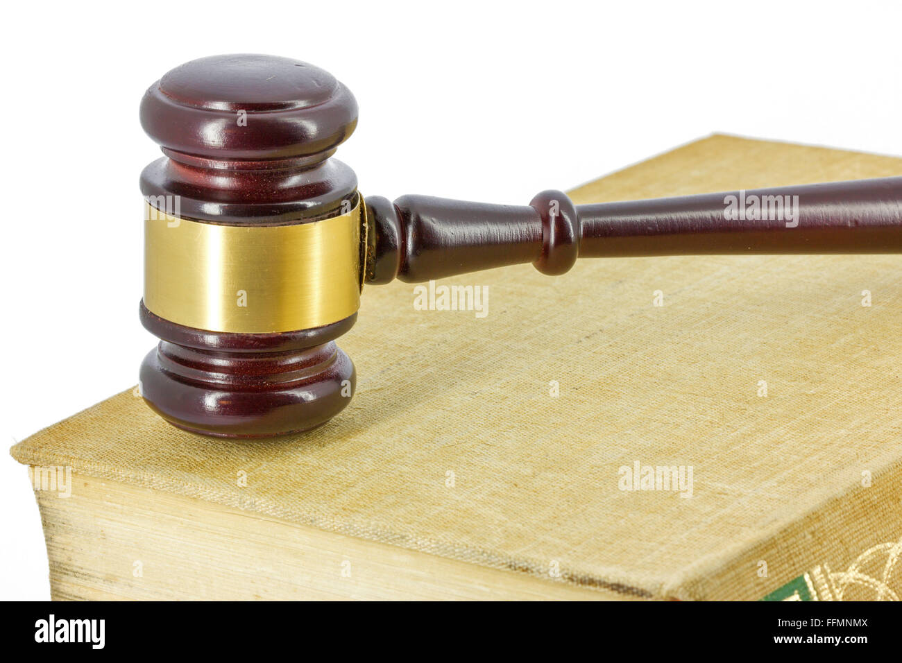 Law book and gavel Stock Photo - Alamy