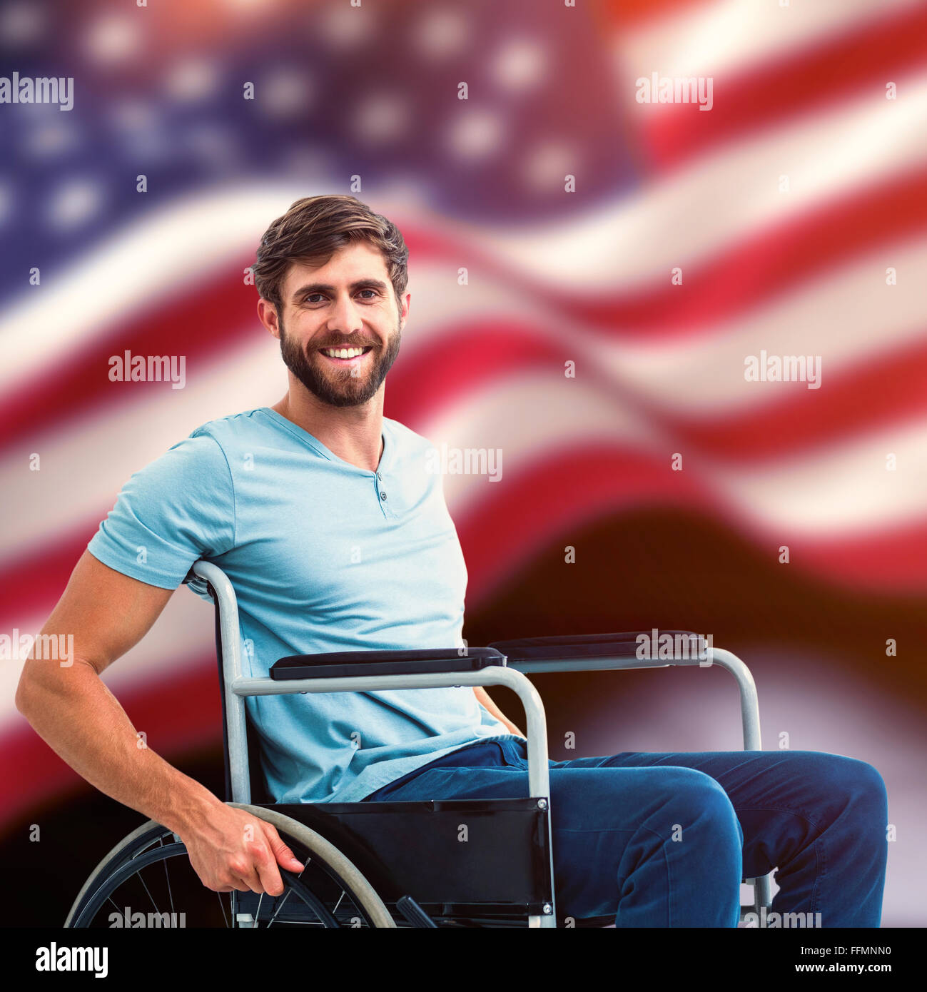 Young man in wheelchair hi-res stock photography and images - Alamy