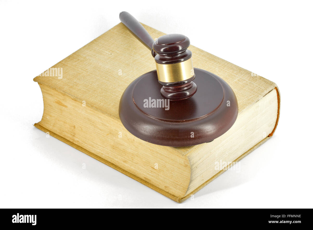 Law book and gavel Stock Photo - Alamy