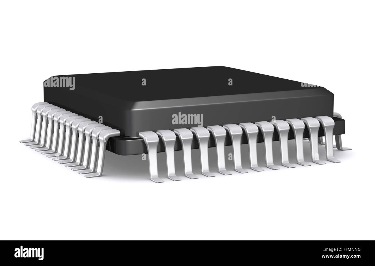 3D Render Microchip isolated on white background Stock Photo - Alamy