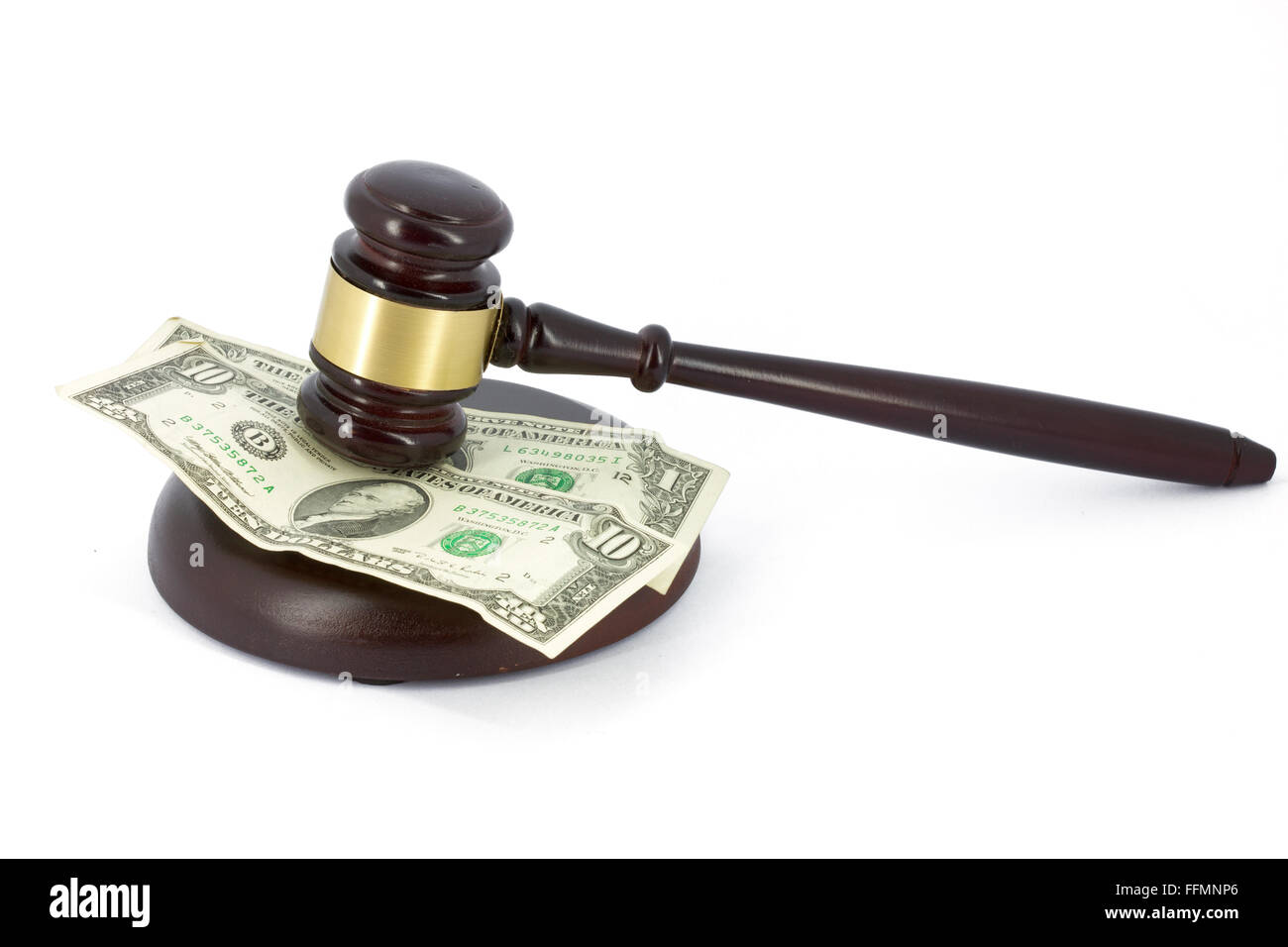 Gavel and money Stock Photo - Alamy