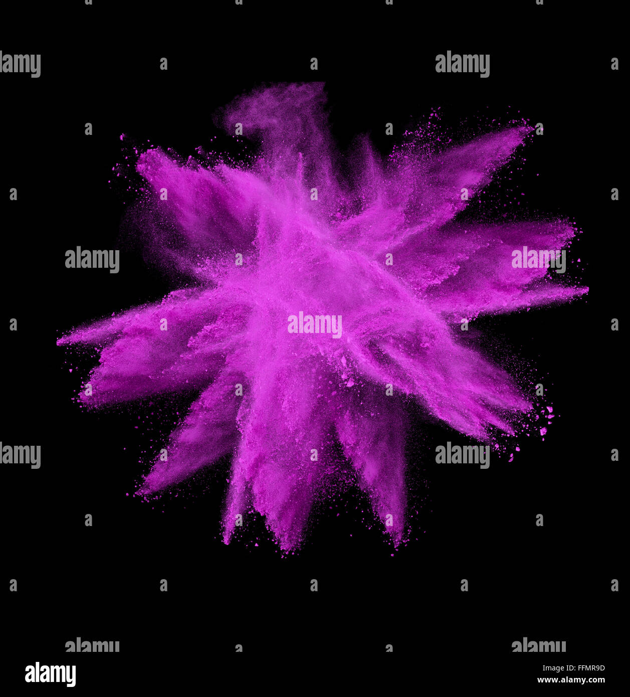colorful powder splash on black background Stock Photo - Alamy