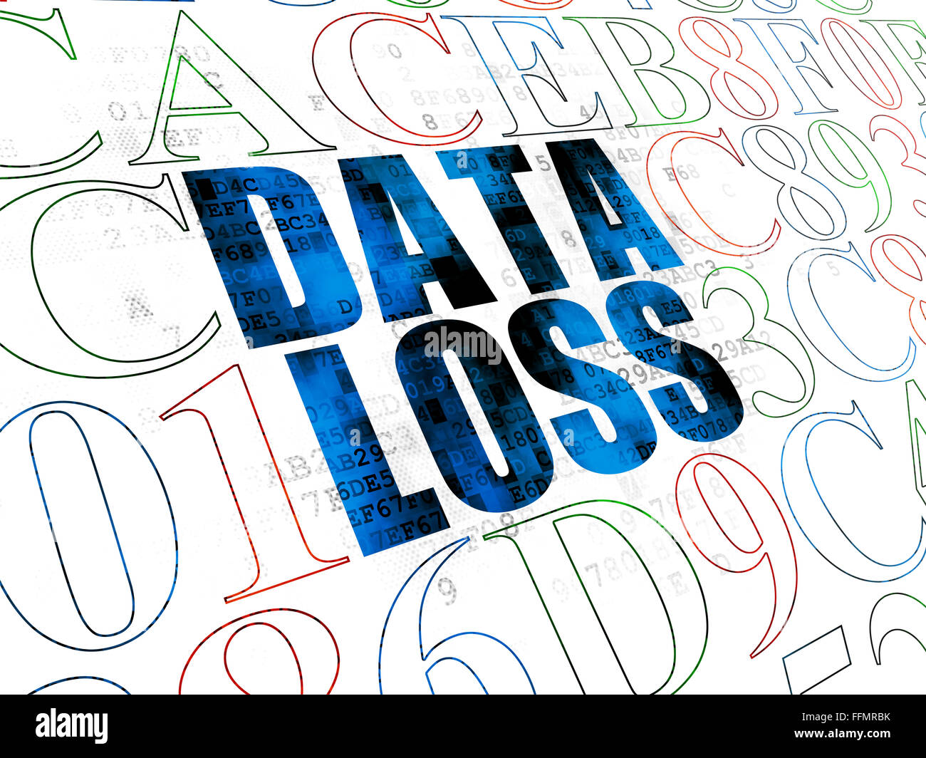 Information concept: Data Loss on Digital background Stock Photo - Alamy