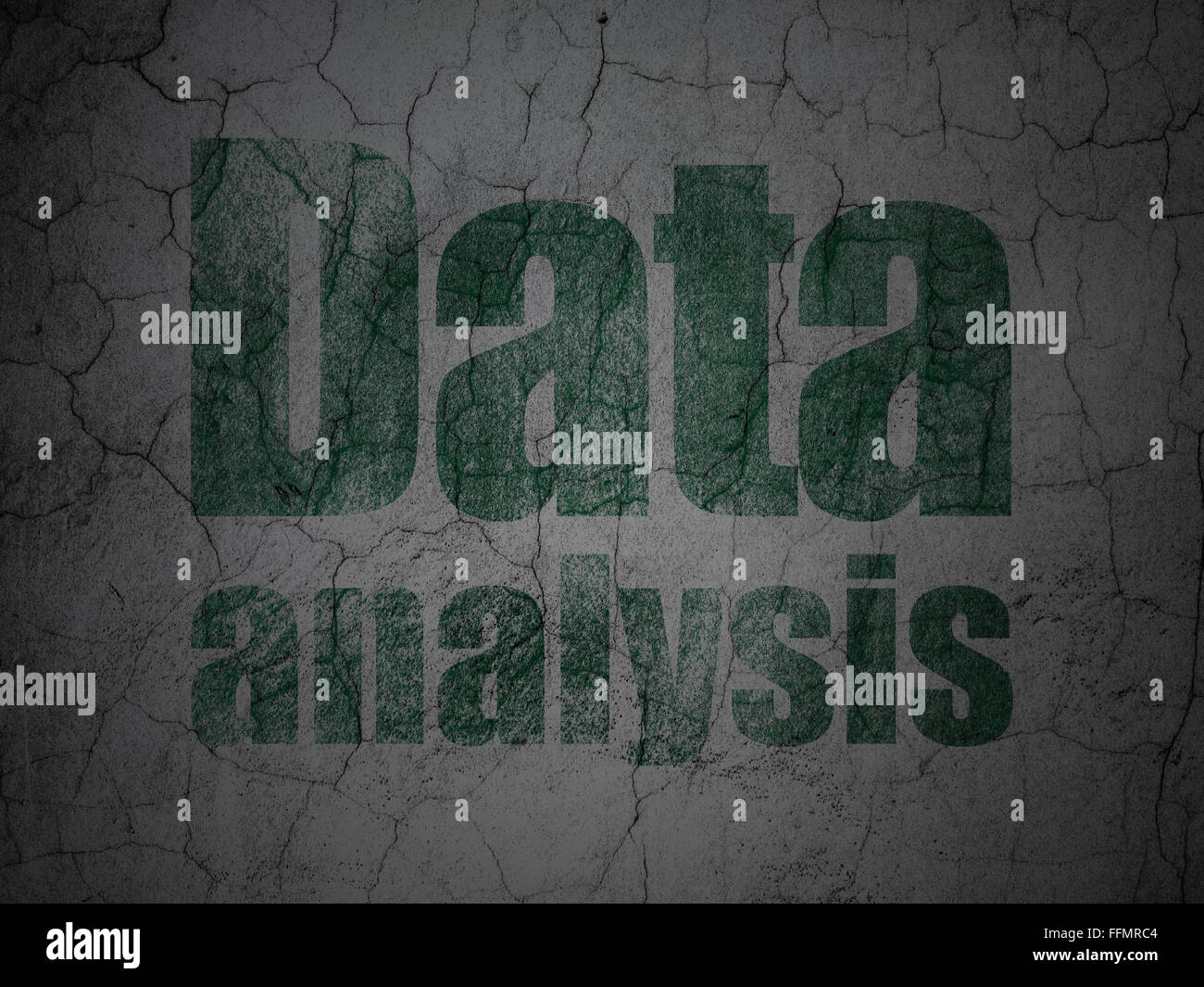 Information concept: Data Analysis on grunge wall background Stock ...