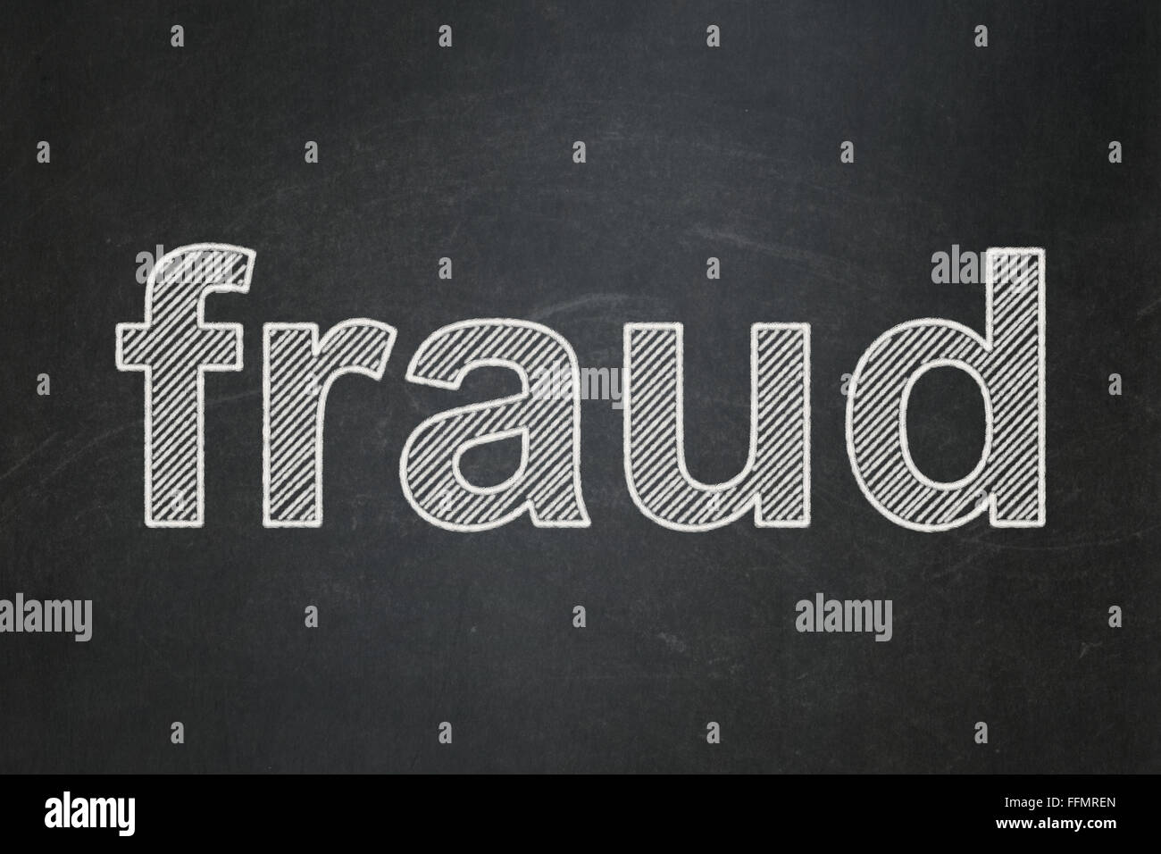 Security concept: Fraud on chalkboard background Stock Photo - Alamy