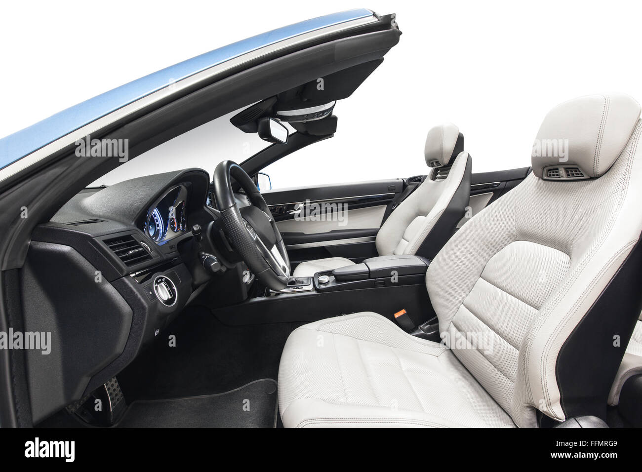 Car interior luxury. Comfortable modern salon. Cleaning and detailing ...