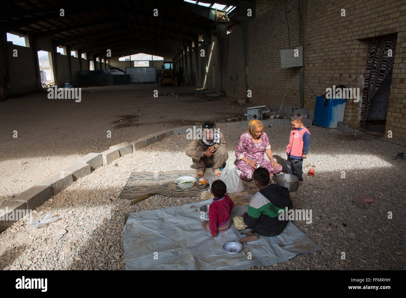 Interior refugee camp in northern hi-res stock photography and images ...