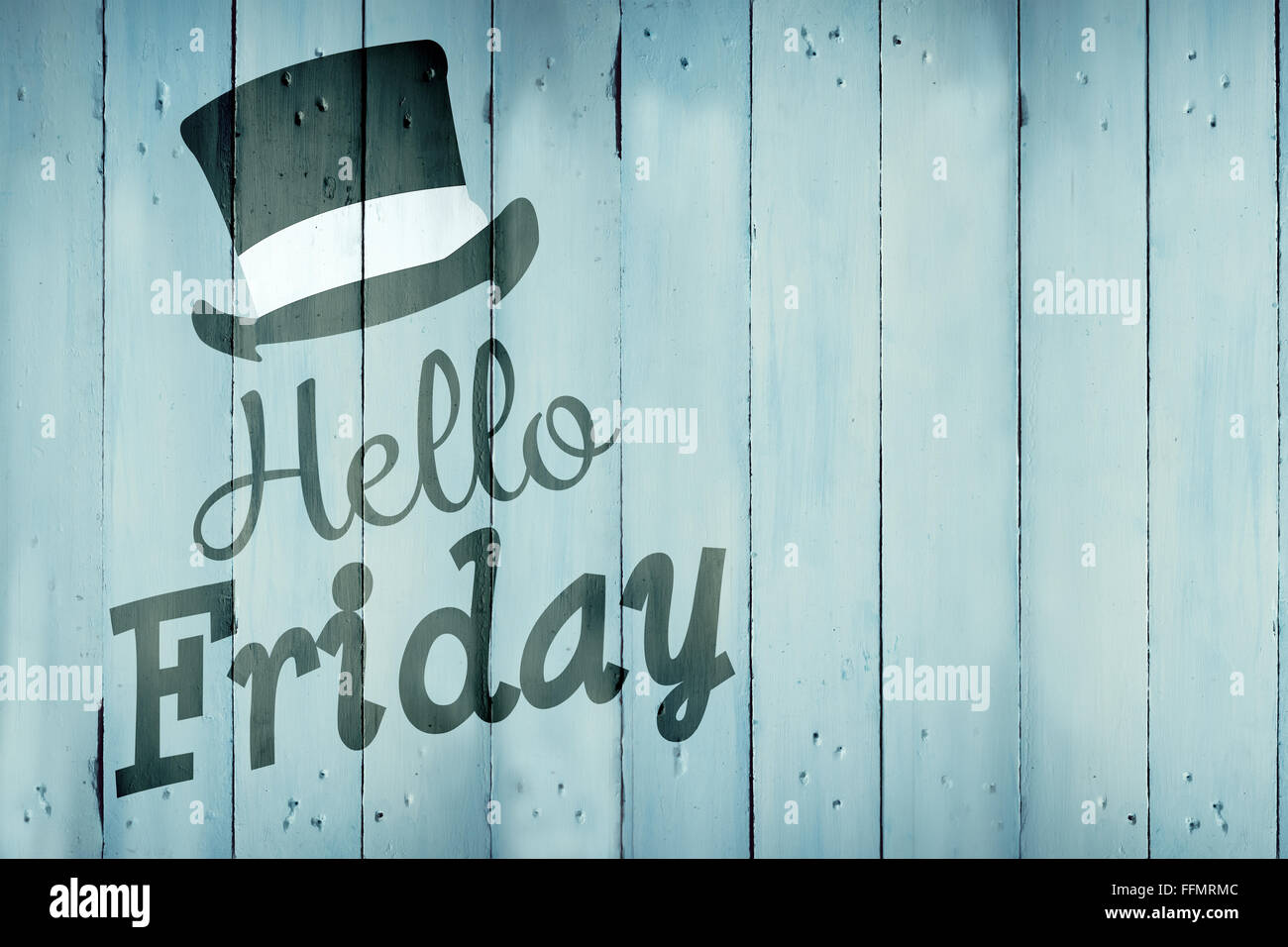 Composite image of hello friday word Stock Photo - Alamy