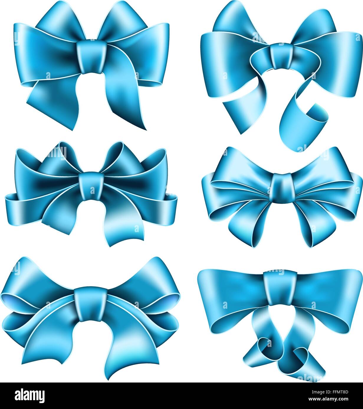 Six bows Stock Vector Images - Alamy
