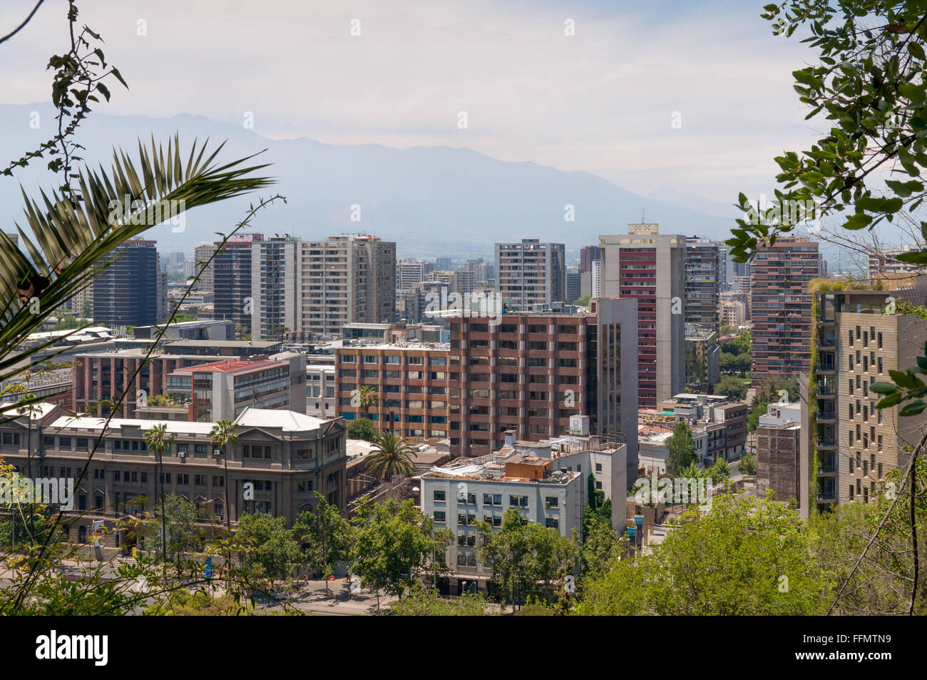 Santiago cityscape andes hi-res stock photography and images - Alamy