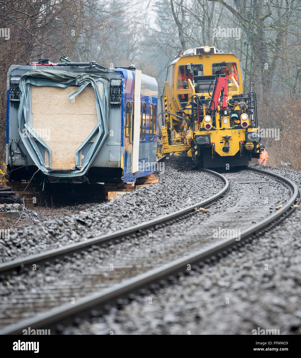 Wrecked train hi-res stock photography and images - Alamy