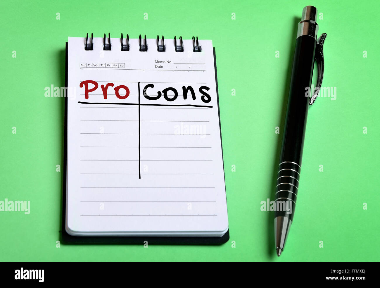 Pro and cons hi-res stock photography and images - Alamy