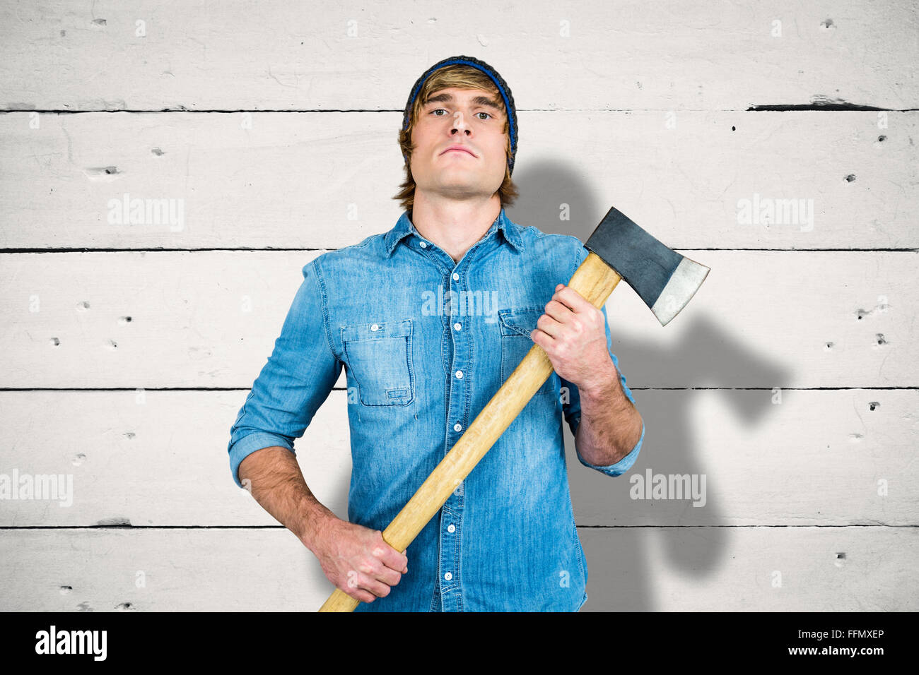 Man posing with axe hi-res stock photography and images - Alamy