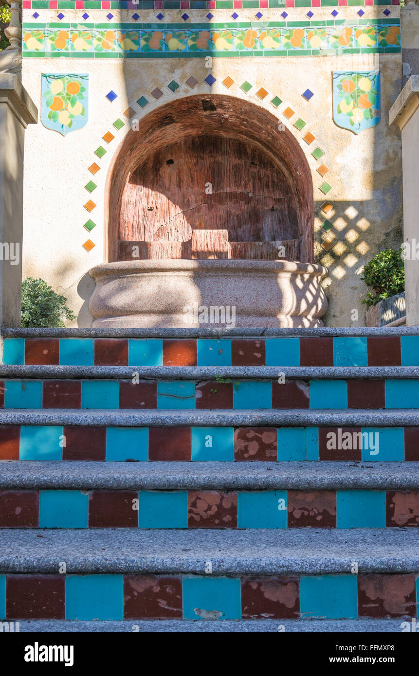 Fontana Rosa garden, Menton, ALpes Maritimes, Provence Alpes Cote Azur ...