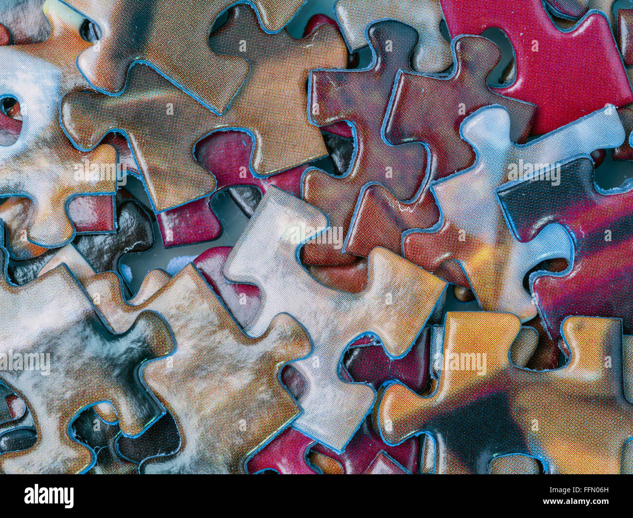 Background of scattered colorful puzzle pieces Stock Photo - Alamy