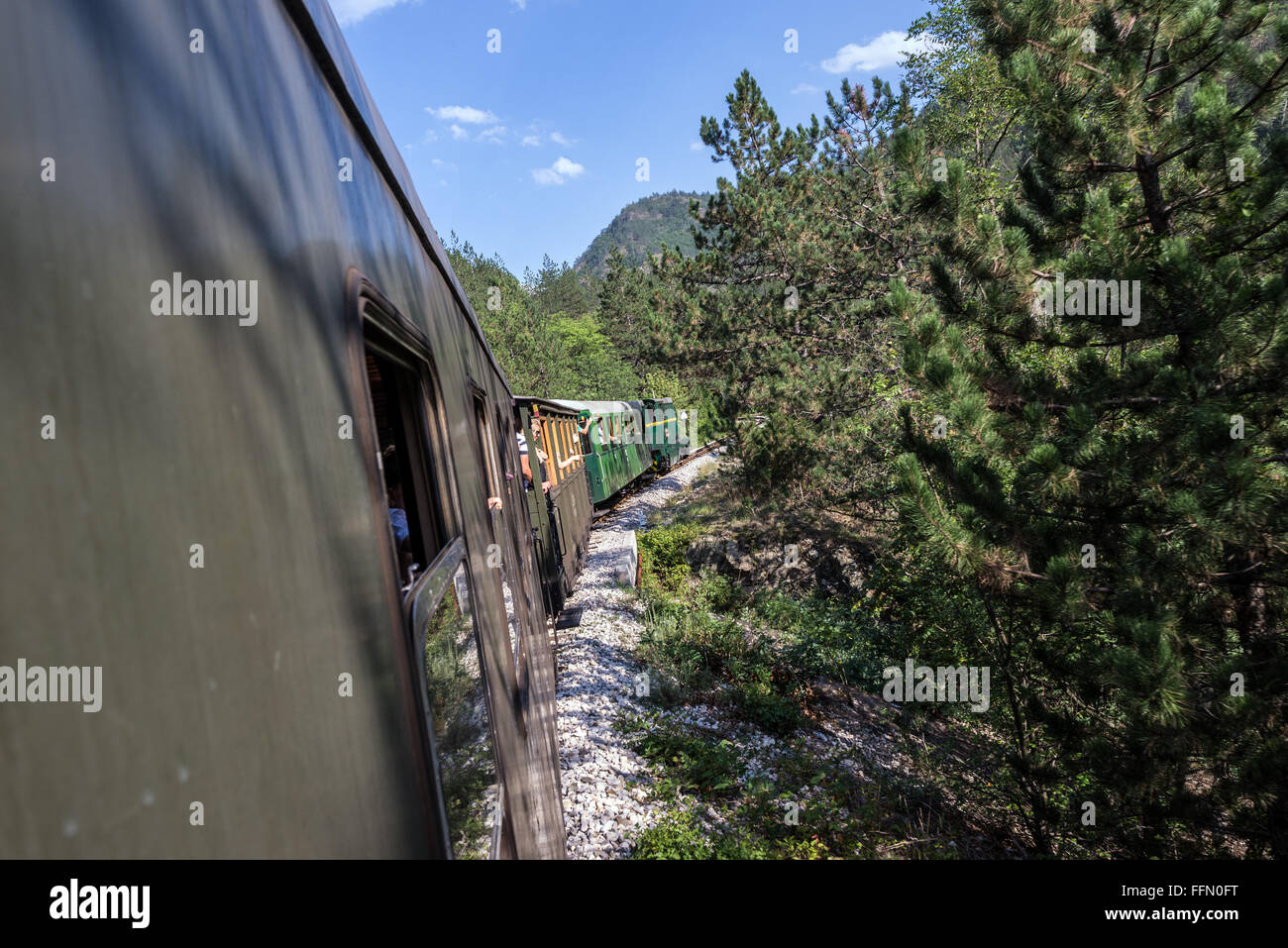 Sargan Eight narrow-gauge heritage railway in Serbia, runs from Mokra ...