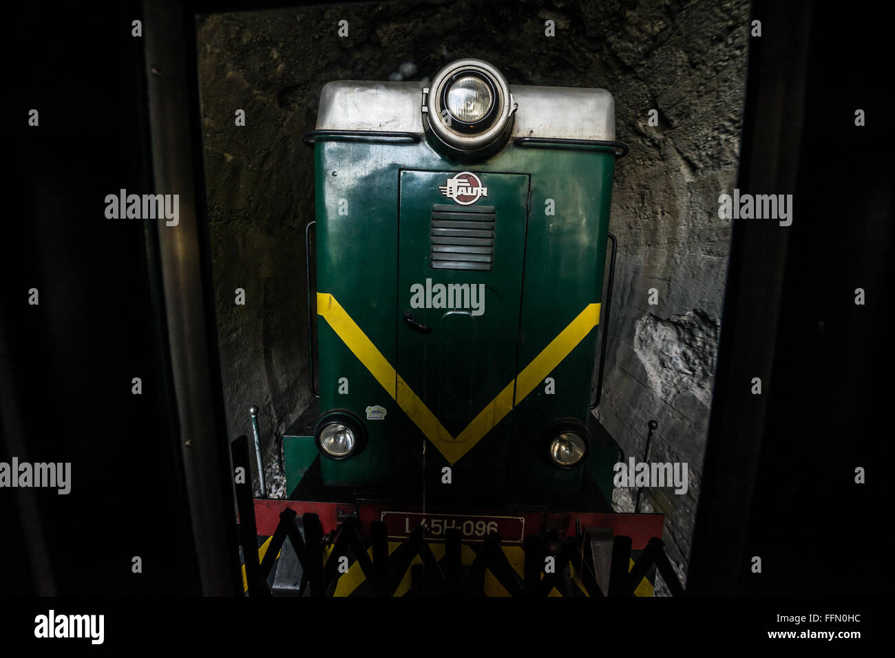 FAUR diesel locomotive L45H-096 from 1987 of Sargan Eight narrow-gauge ...