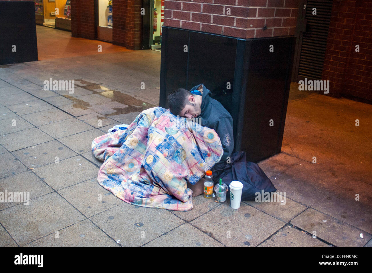 London,UK,16 February 2016,Street sleepers West End London.People ...