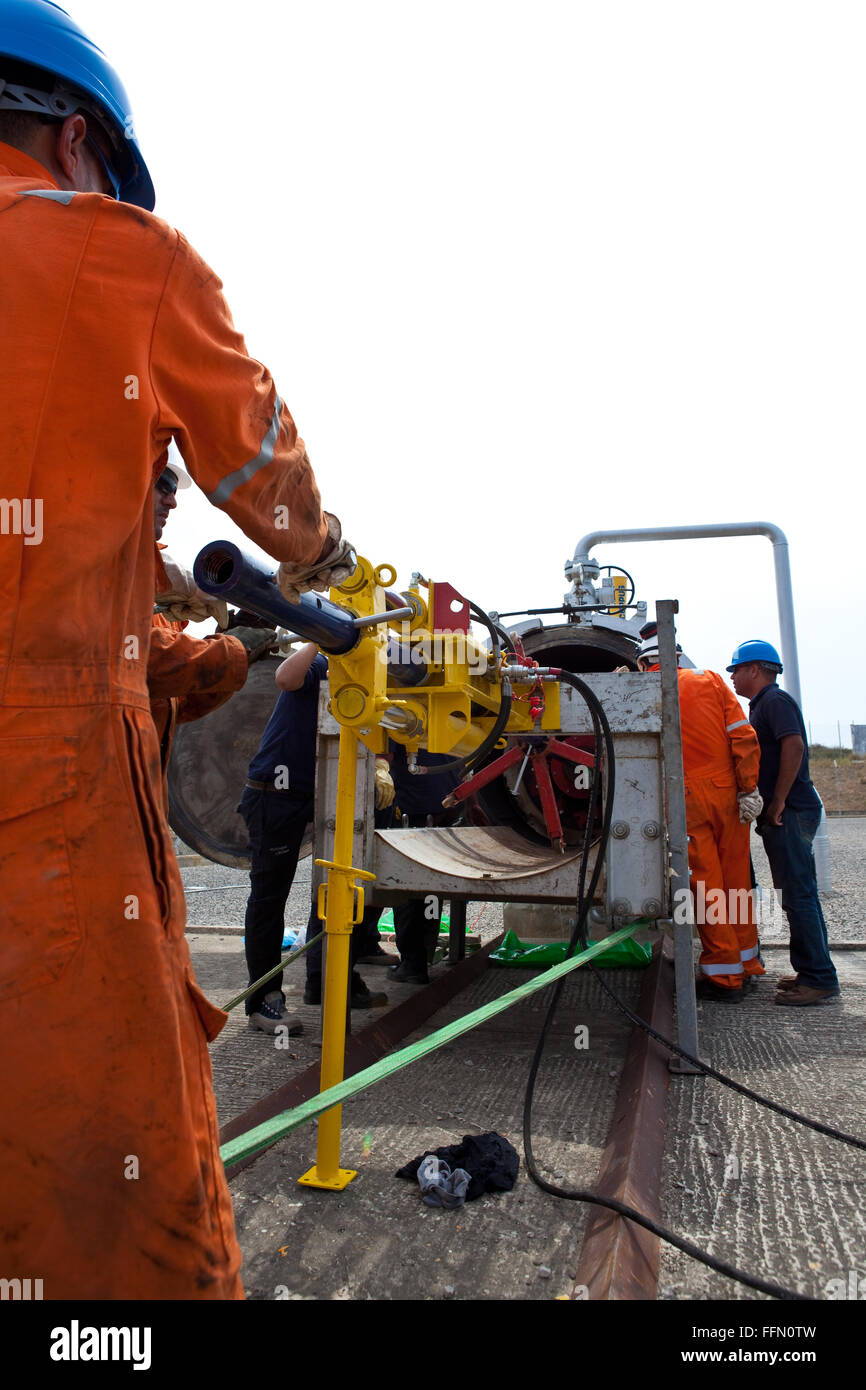 Gas ,oil and water pipeline inspection Stock Photo - Alamy