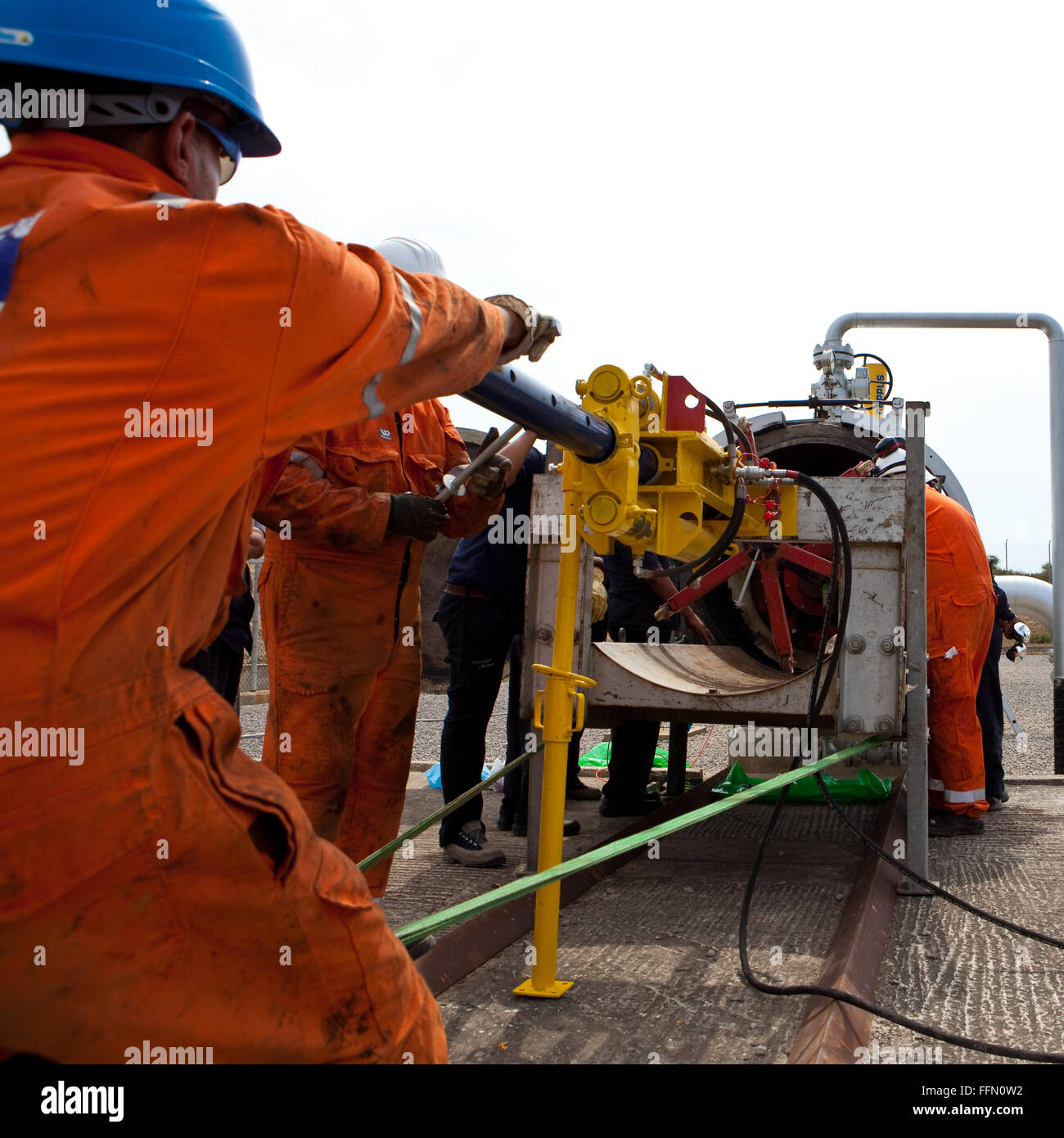 Pipeline inspection, Pigging Stock Photo - Alamy