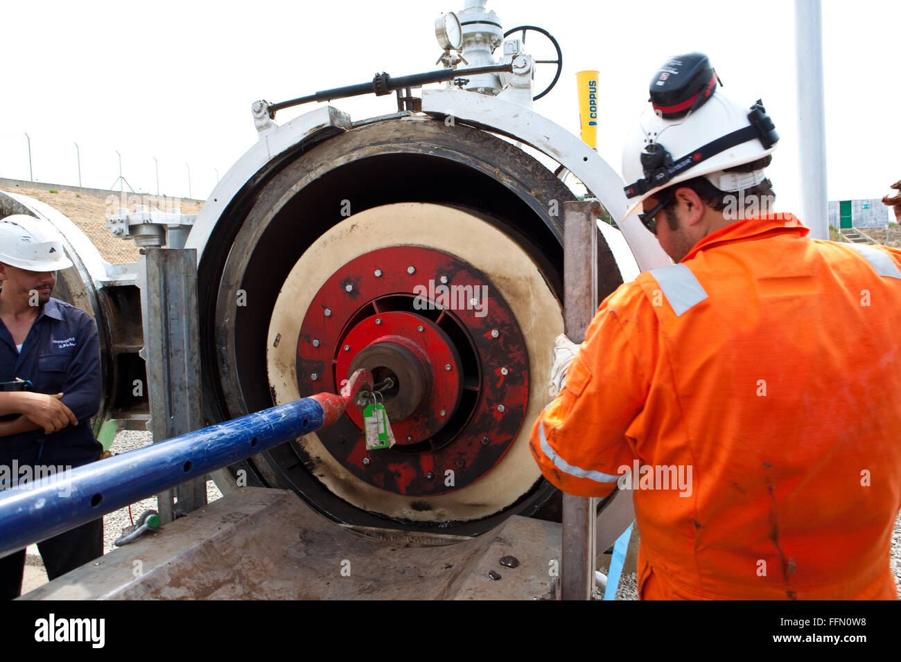 Pipeline inspection, Pigging Stock Photo - Alamy