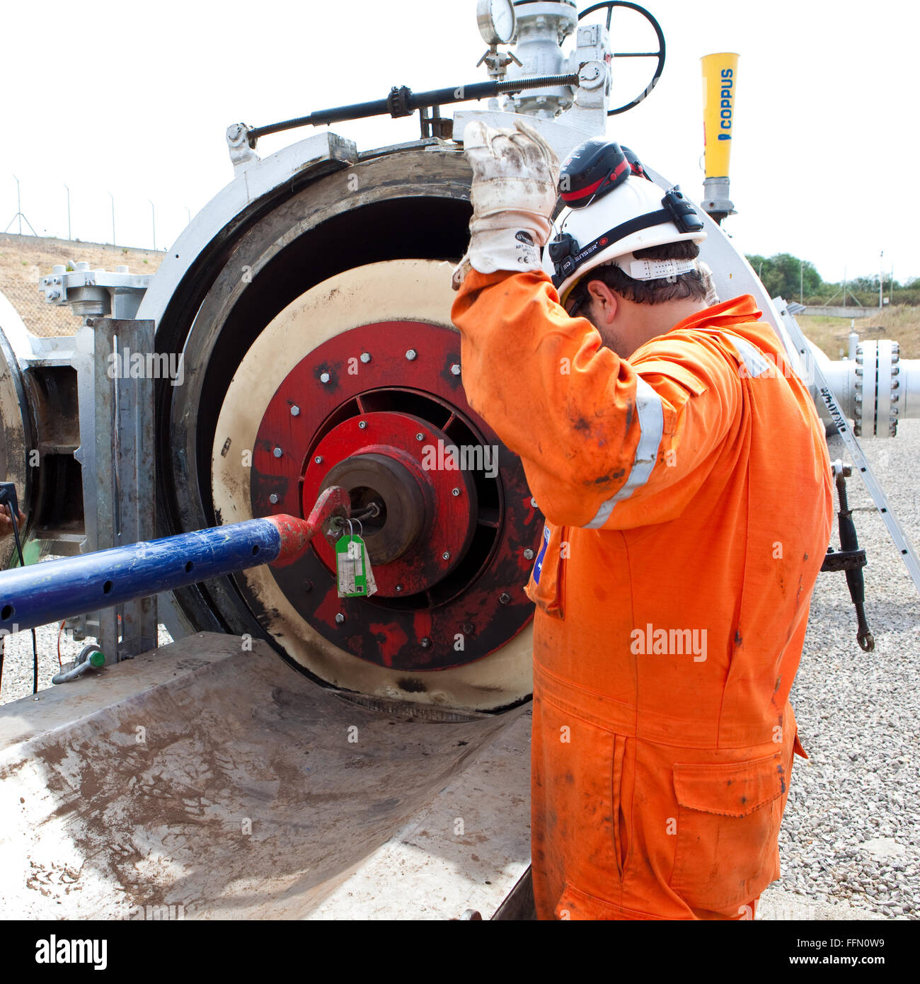 Pipeline inspection, Pigging Stock Photo - Alamy