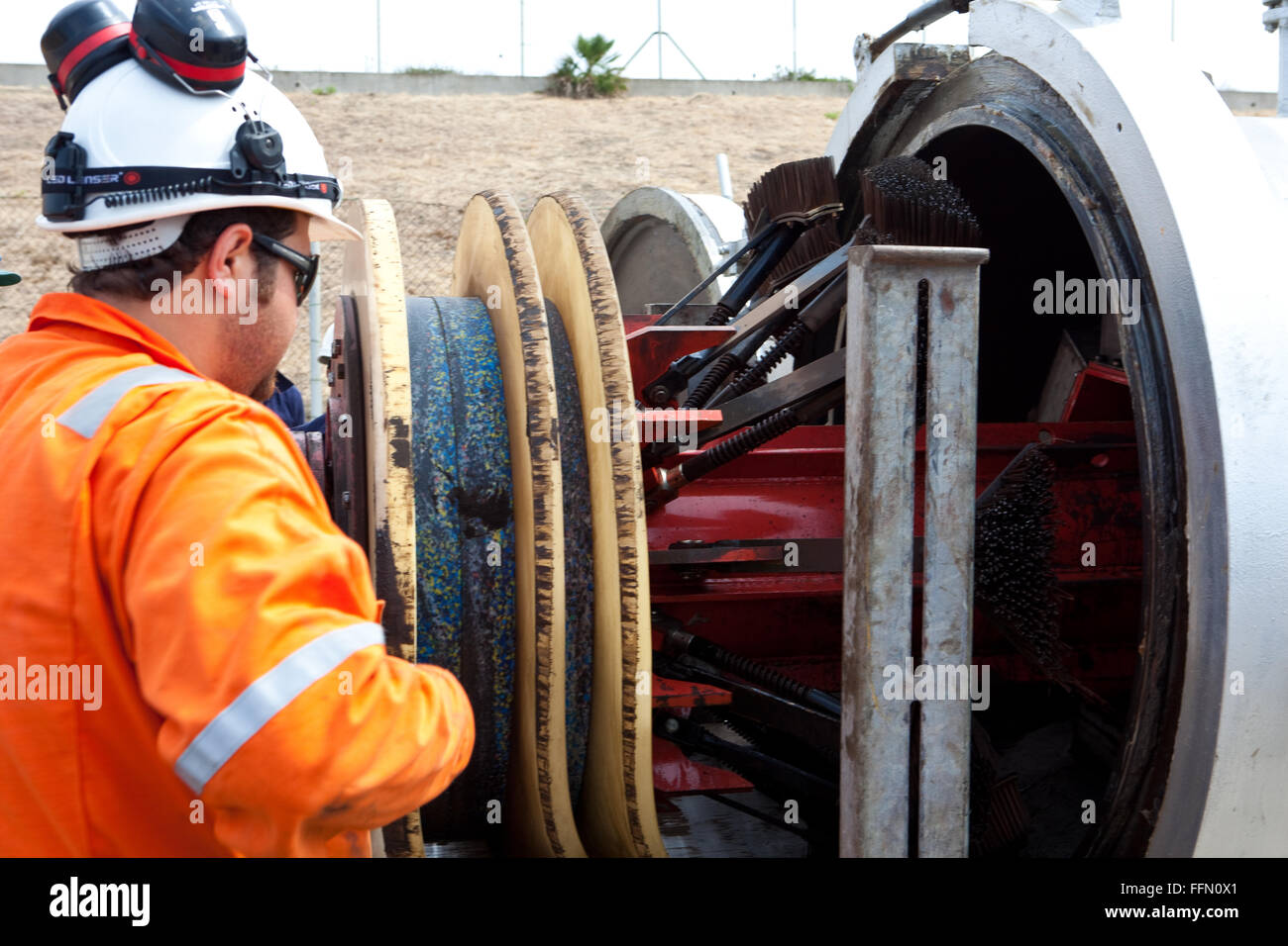 Pipeline inspection, Pigging Stock Photo - Alamy