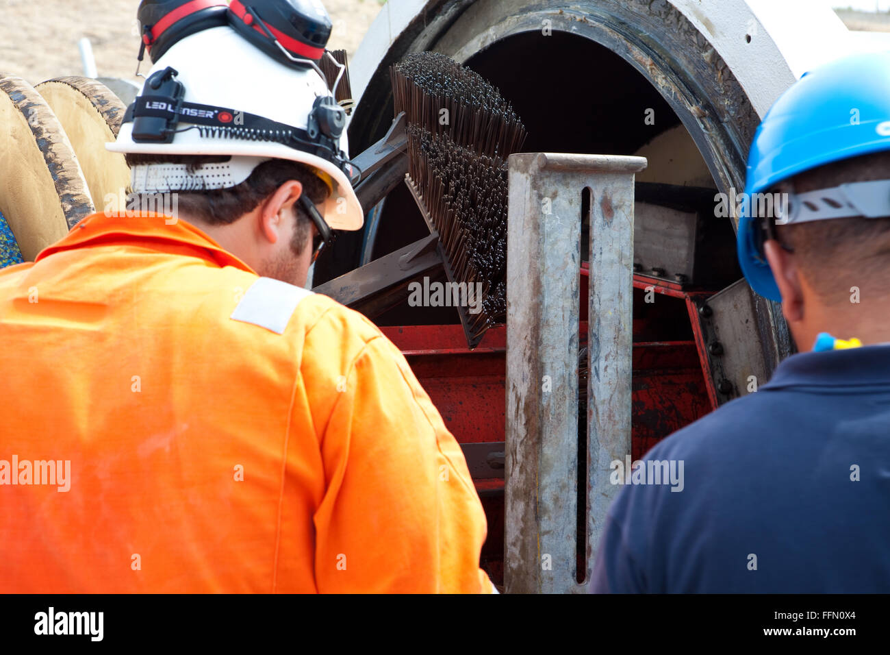 Pipeline inspection, Pigging Stock Photo - Alamy