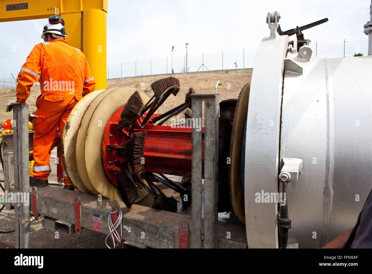 Pipeline inspection, Pigging Stock Photo - Alamy