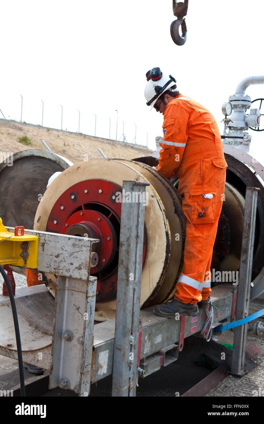 Pipeline inspection, Pigging Stock Photo - Alamy