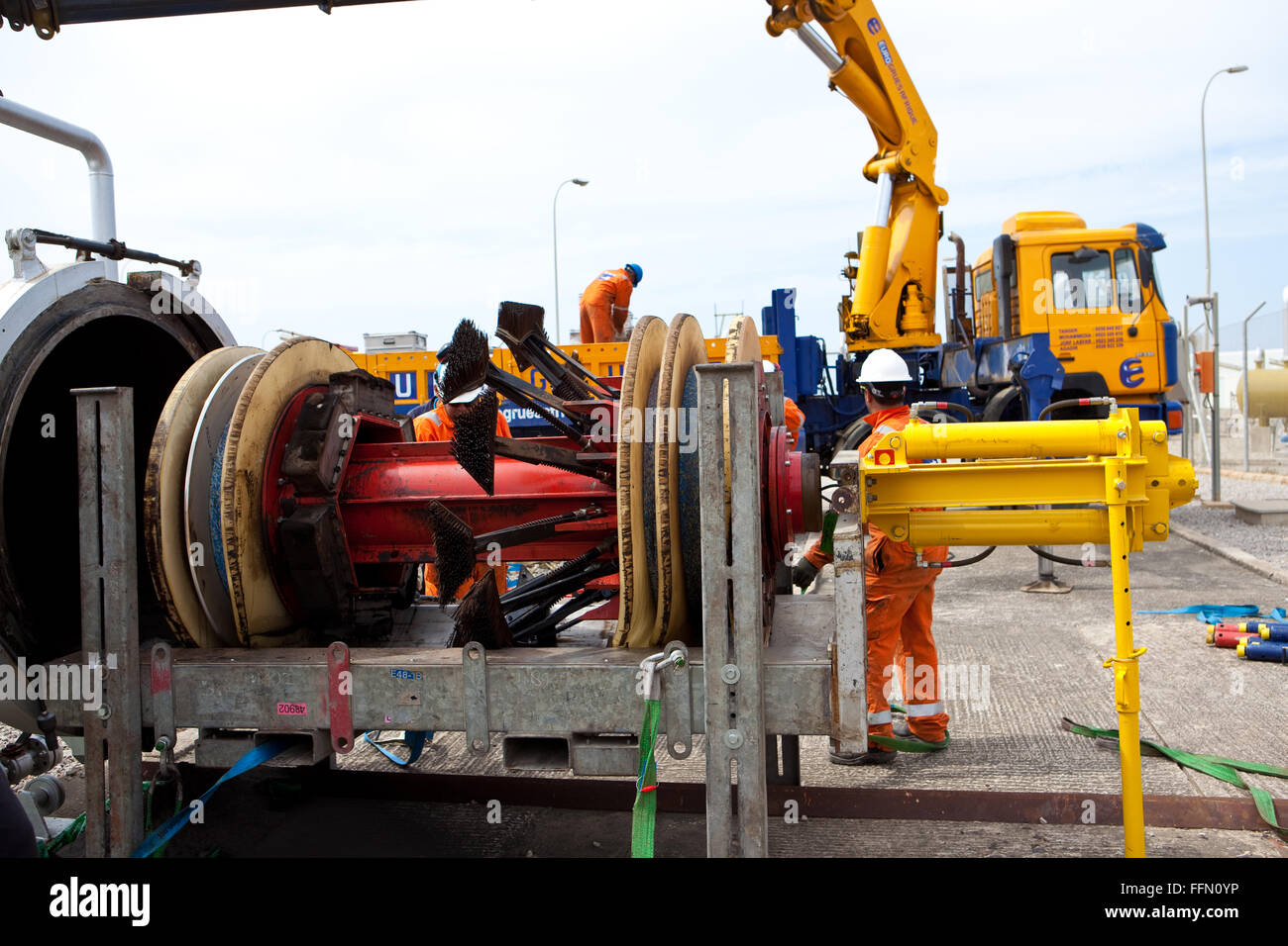 Pipeline inspection, Pigging Stock Photo - Alamy