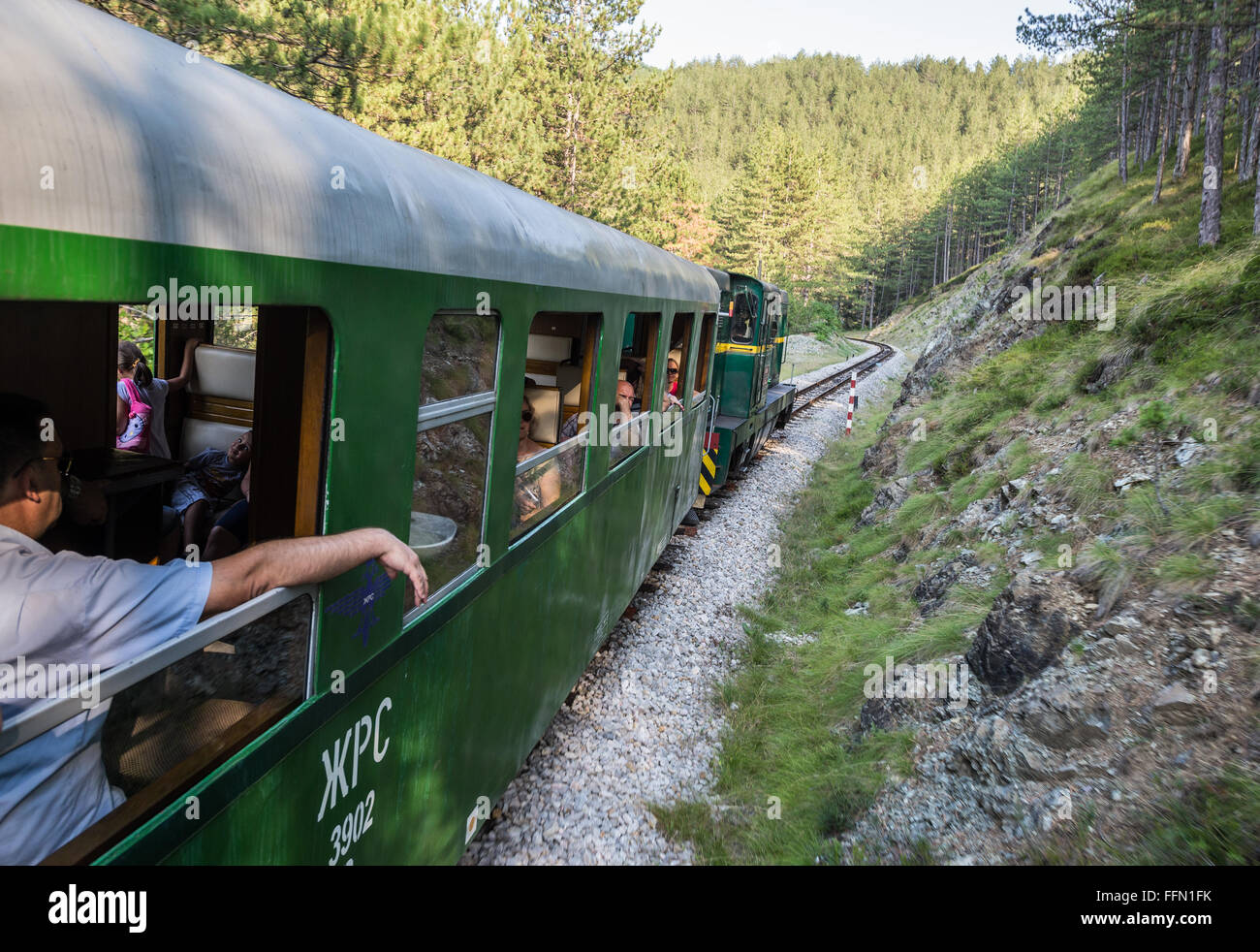 Sargan Eight narrow-gauge heritage railway in Serbia, runs from Mokra ...