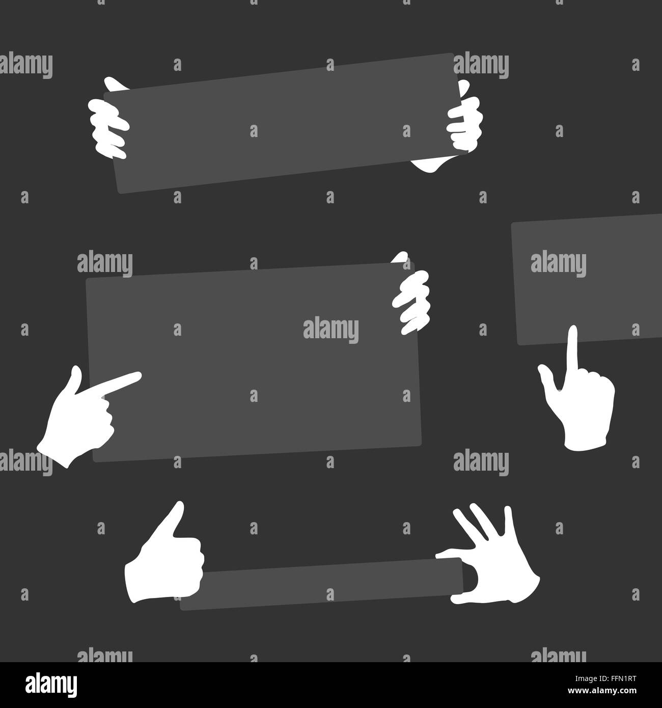 Hands Holding Template Banner Stock Vector Image & Art - Alamy