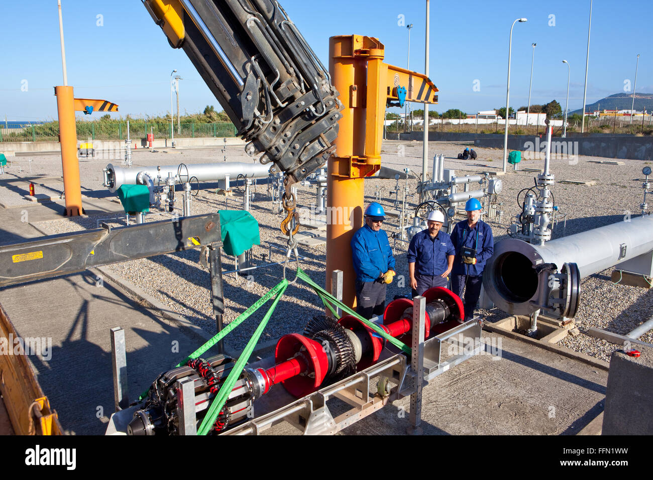 Pipeline inspection, Pigging Stock Photo - Alamy