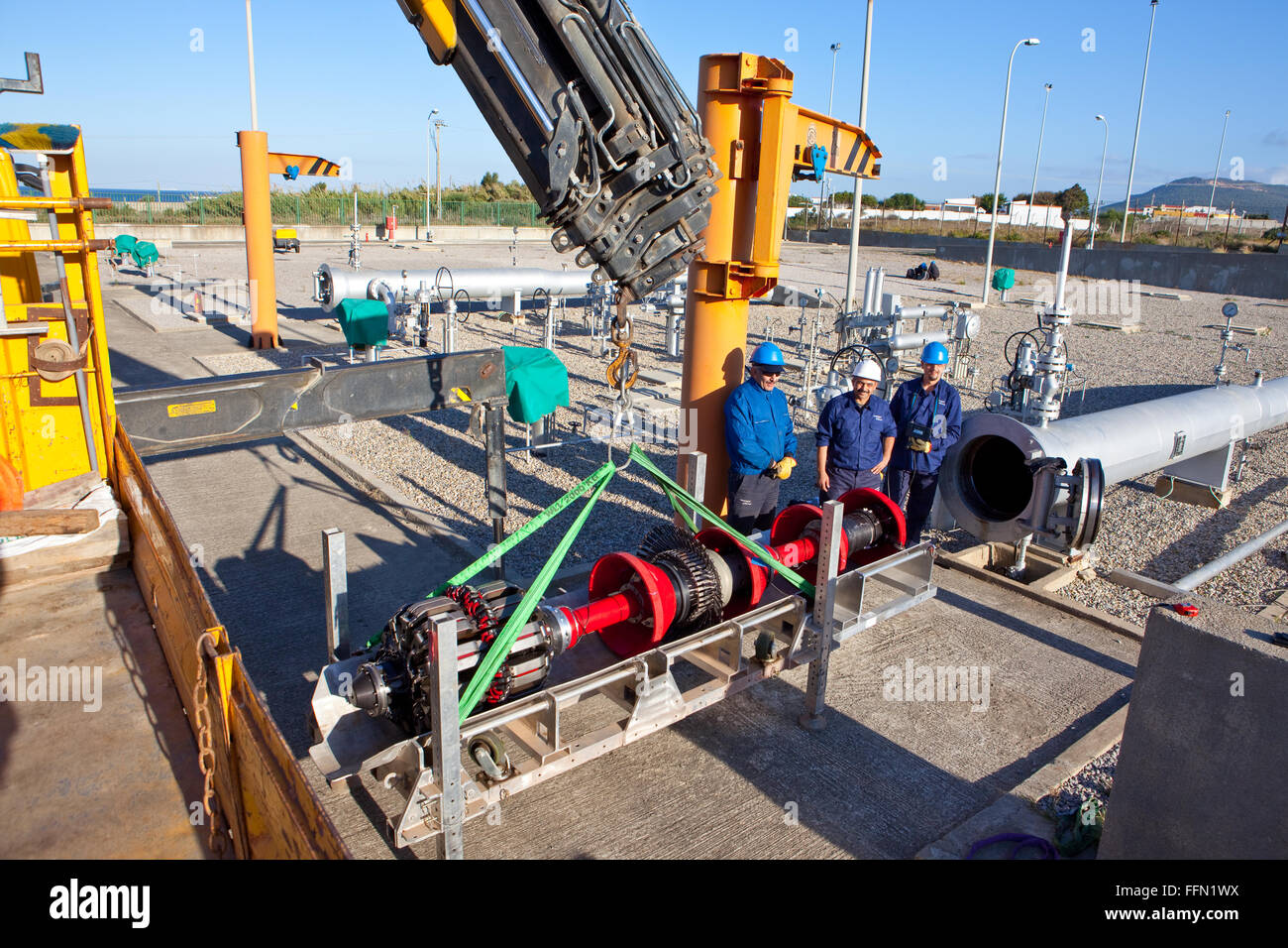 Pipeline inspection, Pigging Stock Photo - Alamy