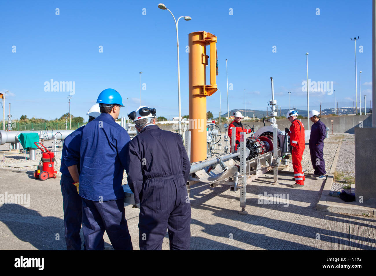 Pipeline inspection, Pigging Stock Photo - Alamy