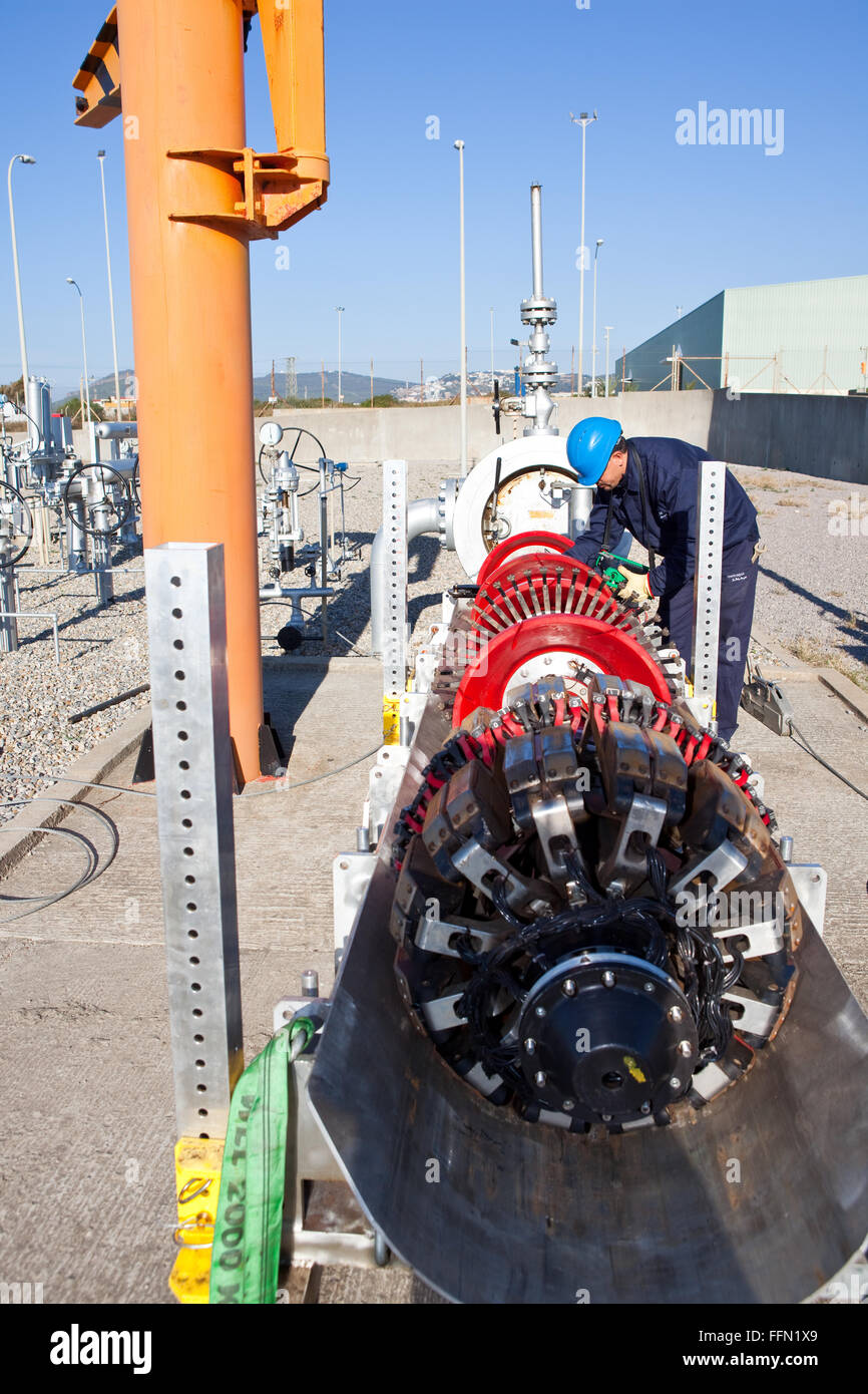 Gas ,oil and water pipeline inspection Stock Photo - Alamy