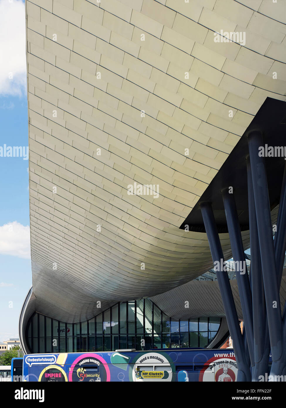 Slough Bus Station in Slough centre an elegant new building designed by ...