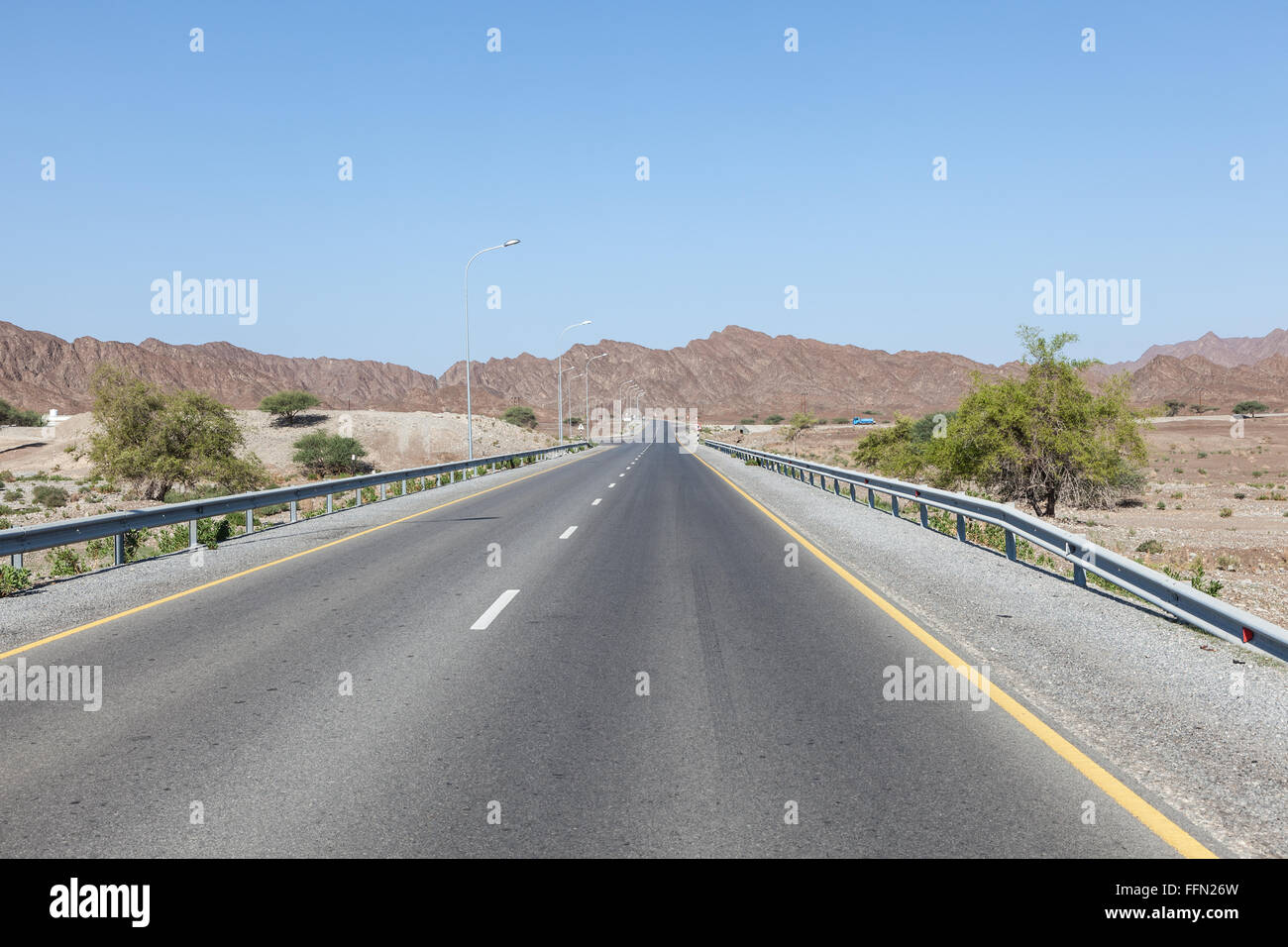 Road in Oman, Middle East Stock Photo - Alamy