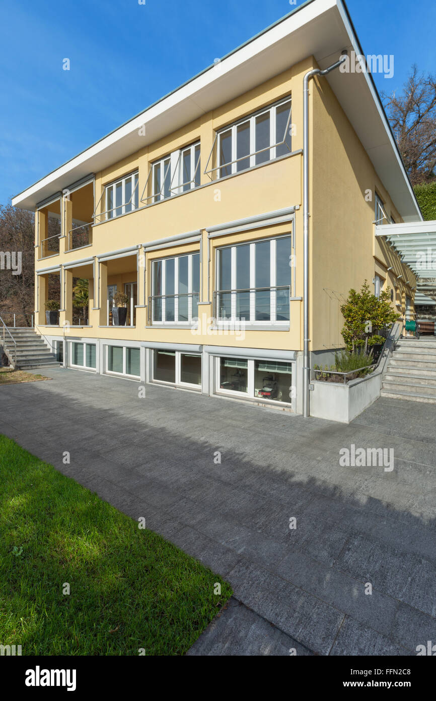 architecture, exterior of a modern building, perspective view Stock ...