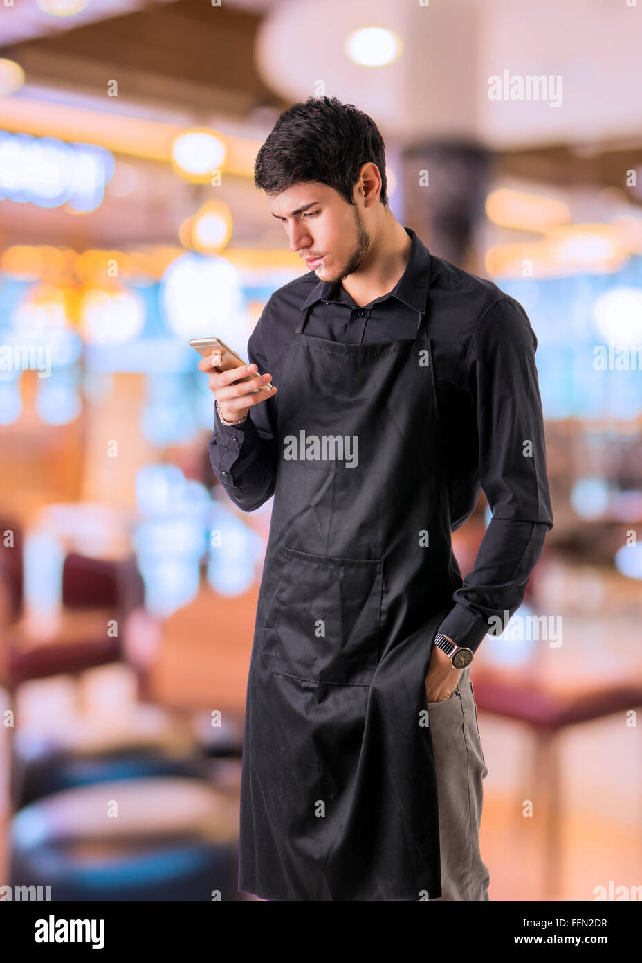 Young chef wearing white hi-res stock photography and images - Alamy